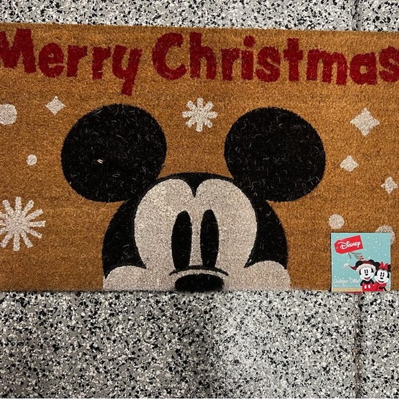 Disney | Holiday | Disney Christmas Mickey Mouse Coir Outdoor Doormat ...